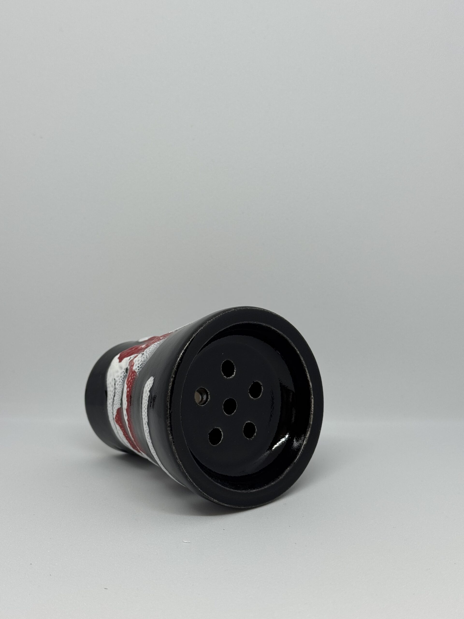 Thicc Bowls - Thicc + Killer- Black white and red - ראש סופר פרמיום - Hookahrish - הוקריש